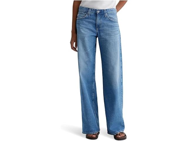 (取寄) AGジーンズ レディース アドリア ロウ ライズ バギィ ワイド レッグ イン フラッシュバック AG Jeans women Adria Low Rise Baggy Wide Leg in Flashback Flashback