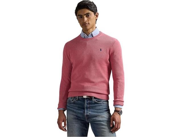 (取寄) ラルフローレン メンズ コットン クルーネック セーター Polo Ralph Lauren men Cotton Crewneck Sweater Red Sky Heather