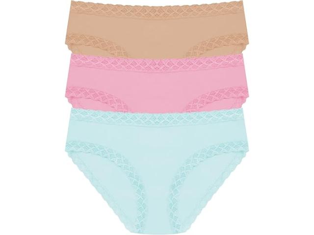 (取寄) ナトリ レディース ブリス ガール ブリーフ 3-パック Natori women Bliss Girl Brief 3-Pack Whipped Mint/Cafe/Pink Nectar