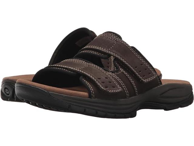 (取寄) ダナム メンズ ニューポート スライド Dunham men Dunham Newport Slide Dark Brown