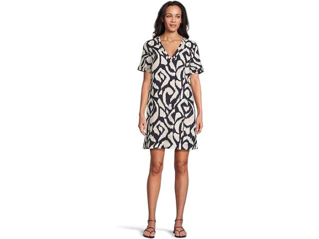 (取寄) トミーバハマ レディース トゥー パーム インレット アイカット ショート スリーブ ドレス  Bahama women Two Palms Inlet Ikat Short Sleeve Dress Coastline