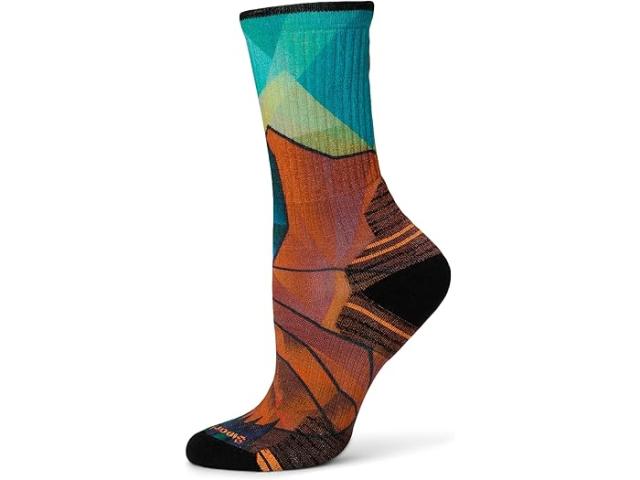 (取寄) スマートウール レディース ハイク ターゲッティド クッション マウンテン プリズム プリント クルー ソックス Smartwool women Hike Targeted Cushion Mountain Prism Print Crew Socks Orange Rust