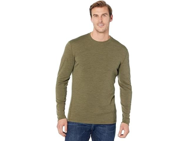 (取寄) スマートウール メンズ メリノ 250 ベース レイヤー クルー Smartwool men  Merino 250 Base Layer Crew Winter Moss Heather