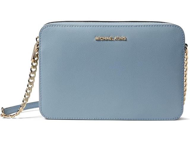 (取寄) マイケルコース レディース ジェット セット トラベル ラージ イースト/ウエスト クロスボディ MICHAEL Michael Kors women Jet Set Travel Large East/West Crossbody Pale Blue