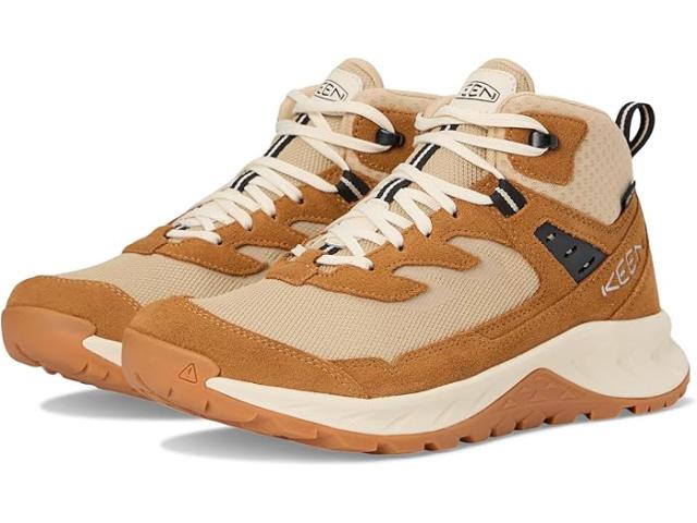 (取寄) キーン レディース ミッド ウォータープルーフ KEEN women Hightrail Mid Waterproof Safari/Chipmunk