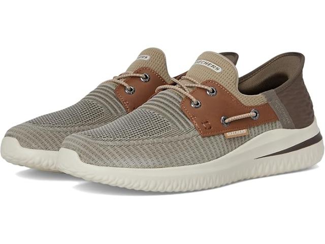 (取寄) スケッチャーズ メンズ デルソン 3.0 ロス ハンズ フリー スリップインズ SKECHERS men Delson 3.0 Roth Hands Free Slip-Ins Taupe/Brown