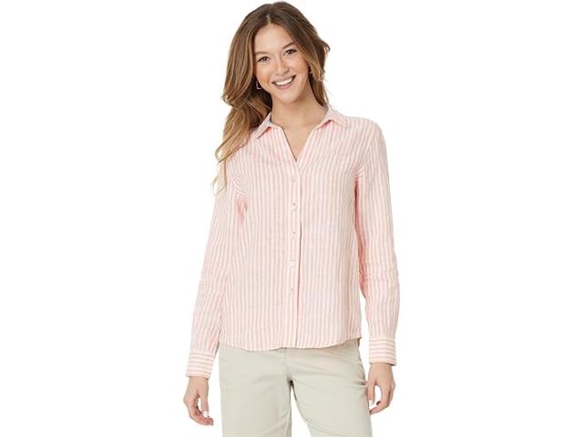 (取寄) トミーバハマ レディース オーシャン サーフ ストライプ Ls シャツ  Bahama women Ocean Surf Stripe LS Shirt Passion Peach