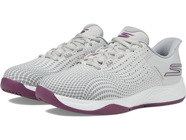 (取寄) スケッチャーズ レディース バイパー コート リロード ハンズ フリー スリップ-インス SKECHERS women SKECHERS Viper Court Reload Hands Free Slip-Ins Grey/Purple