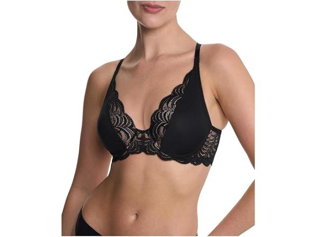 (取寄) ナトリ レディース パースエイション コンバーチブル バンジ T-シャツ ブラ Natori women Persuasion Convertible Plunge T-shirt Bra Black