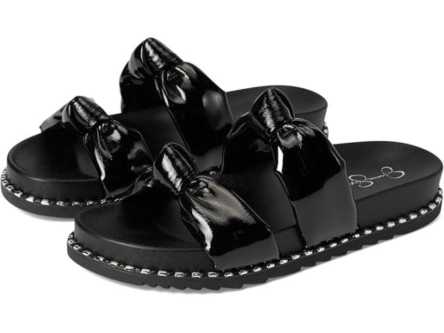 (取寄) ジェシカ シンプソン レディース スタデッド ノット サンダル Jessica Simpson women Caralyna Studded Knot Sandals Black