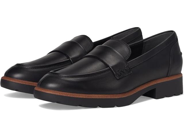 (取寄) バイオニック レディース クレオ ローファー VIONIC women Cleo Loafer Black Tumble Leather