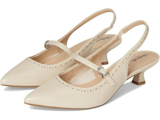 (取寄) ライフストライド レディース マリリン スリングバック シューズ LifeStride women Marilyn Slingback Shoes Cream Beige