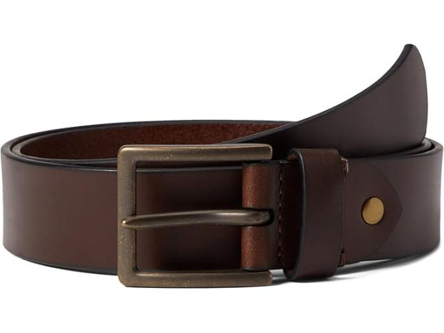 (取寄) ジョンストン&マーフィー メンズ リベット ベルト Johnston & Murphy men  Rivet Belt Dark Brown