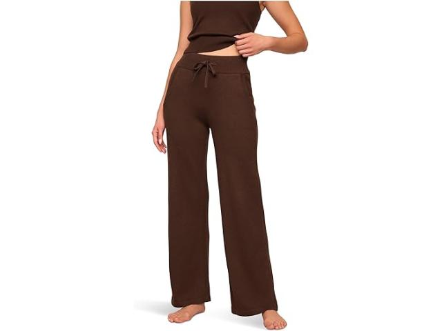 (取寄) エバージェイ レディース リサイクル セーター - ザ パンツ Eberjey women Recycled Sweater - The Pants Chocolate/Ivory