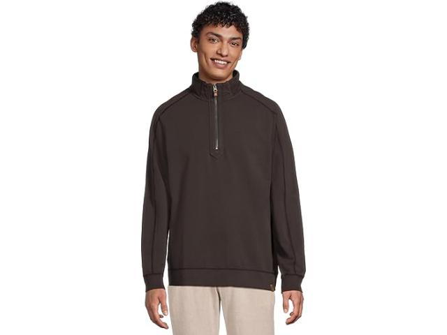 (取寄) トミーバハマ メンズ ベン アンド テリー 1/2 ジップ  Bahama men Ben and Terry 1/2 Zip Coal