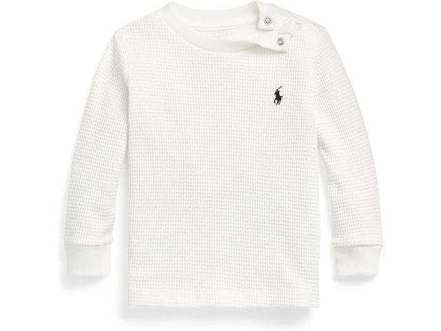 (取寄) ラルフローレン キッズ ボーイズ ワッフル-ニット コットン ロング-スローブ ティー (インファント) Polo Ralph Lauren Kids boys Waffle-Knit Cotton Long-Sleeve Tee (Infant) Nevis