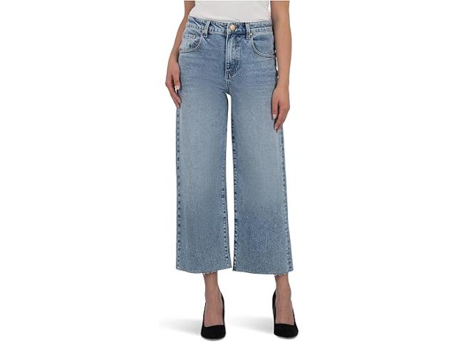 (取寄) カット フロム ザ クロス レディース ピティート グウェン ハイ ライズ ワイド レッグ スロウチ ロー ヘム ファイブ ポケッツ KUT from the Kloth women Petite Gwen High Rise Wide Leg Slouchy Raw Hem Five Pockets Acute