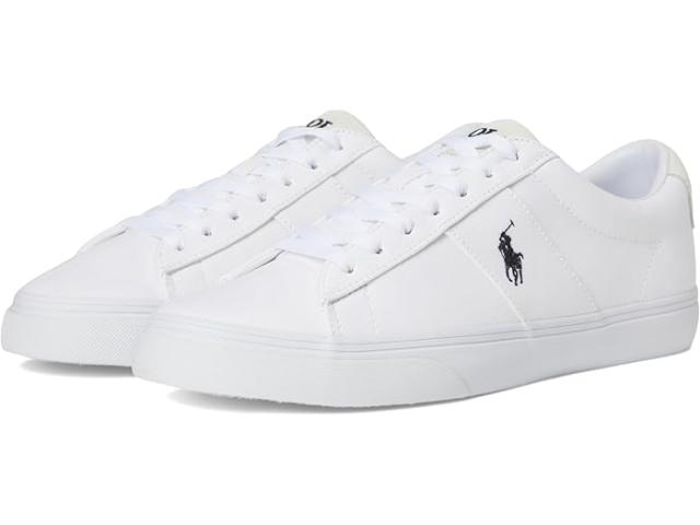 (取寄) ラルフローレン メンズ セイヤー キャンバス ロートップ スニーカー Polo Ralph Lauren men Sayer Canvas Low-Top Sneakers White/Black