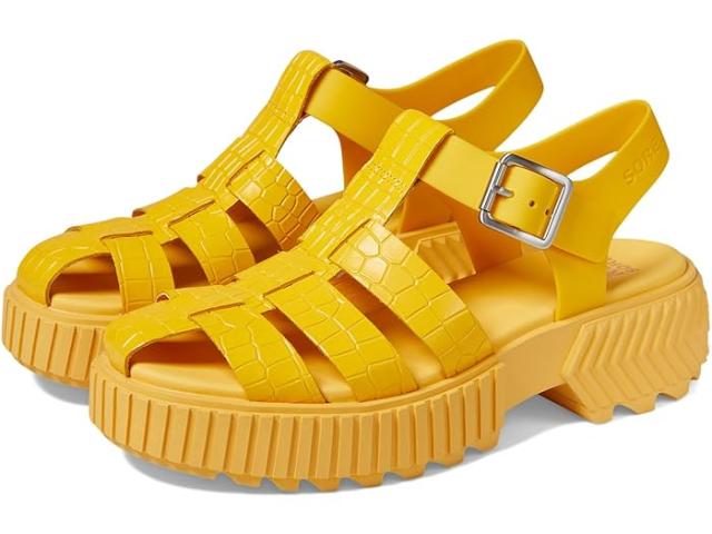 (取寄) ソレル レディース ONA フィッシャーマン ミッド サンダル SOREL women SOREL ONA Streetworks Fisherman Mid Sandal Yellow Ray/Pilsner