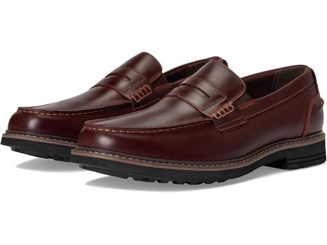 (取寄) ナン ブッシュ メンズ オーディン リ モック トゥ ペニー ローファー ライトウェイト アンド コンフォタブル スリッポン Nunn Bush men Odin II Moc Toe Penny Loafer Lightweight and Comfortable Slip-On Burgundy