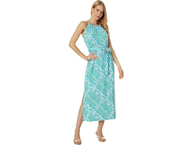 (取寄) リリー ピュリッツァー レディース ビンガム ミディ ドレス Lilly Pulitzer women Bingham Midi Dress Prism Blue Good Greef Engineered Knit Dress