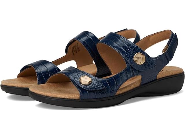 (取寄) トロッターズ レディース ロミ クロコ Trotters women Romi Croco Navy