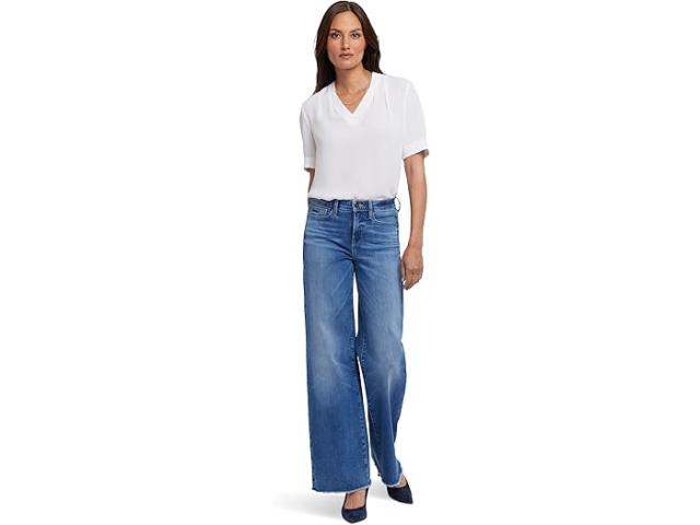 (取寄) エヌワイディージェイ レディース テレサ ワイド レッグ ジーンズ イン ピカソ レイク NYDJ women Teresa Wide Leg Jeans in Picasso Lake Picasso Lake
