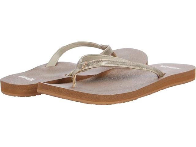 (取寄) サヌーク レディース ヨガ ジョイ シマー メタリック Sanuk women Sanuk Yoga Joy Shimmer llic Champagne