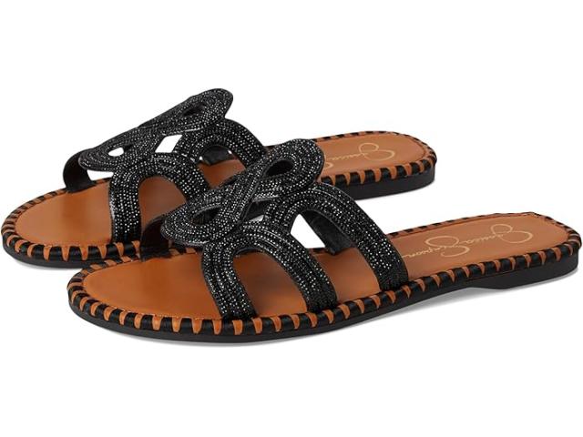 (取寄) ジェシカ シンプソン レディース ブリア フラッツ ウーブン サンダル Jessica Simpson women Bria Flat Woven Sandals Black