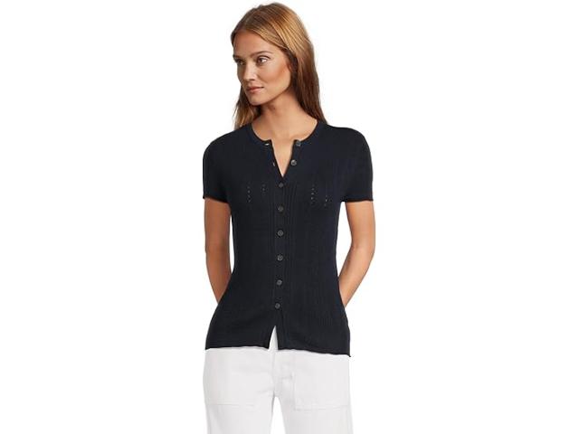 (取寄) メイドウェル レディース リラ ショート スリーブ カーディガン Madewell women Lilla Short Sleeve Cardigan Midnight Navy