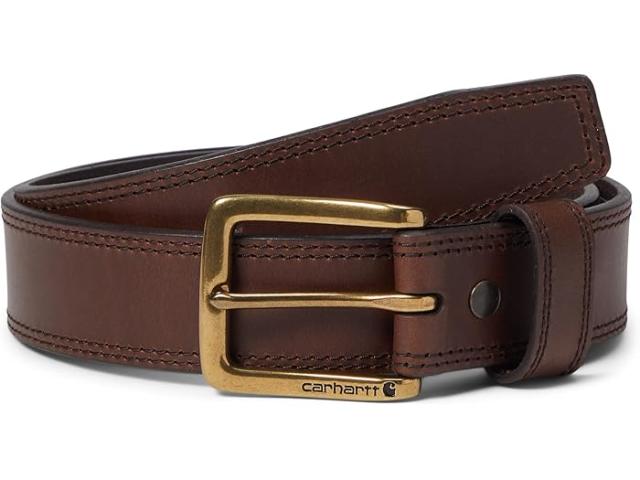 (取寄) カーハート レザー エングレーブド バックル ベルト Carhartt Leather Engraved Buckle Belt Brown/OEB Finish