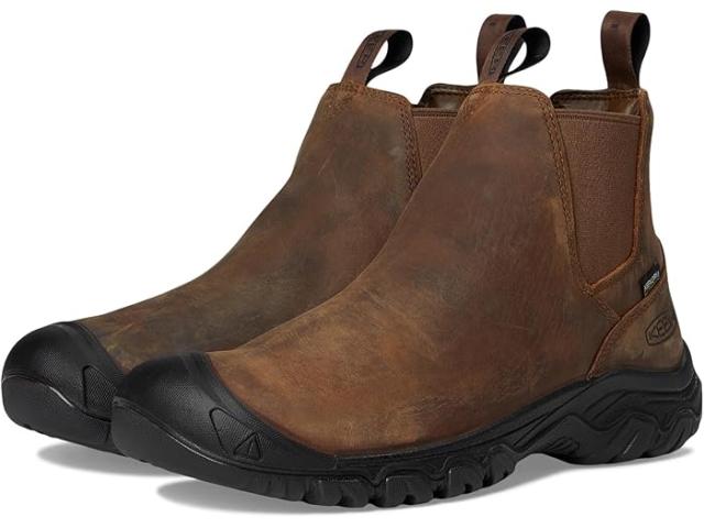 (取寄) キーン メンズ アンカレッジ 4 ウォータープルーフ プル-オン デュラブル インサレーテッド KEEN men Anchorage 4 Waterproof Pull-On Durable Insulated Dark Earth/Black