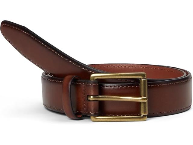 (取寄) ジョンストン&マーフィー メンズ ベルト Johnston & Murphy men Shadow-edged Belt Brown