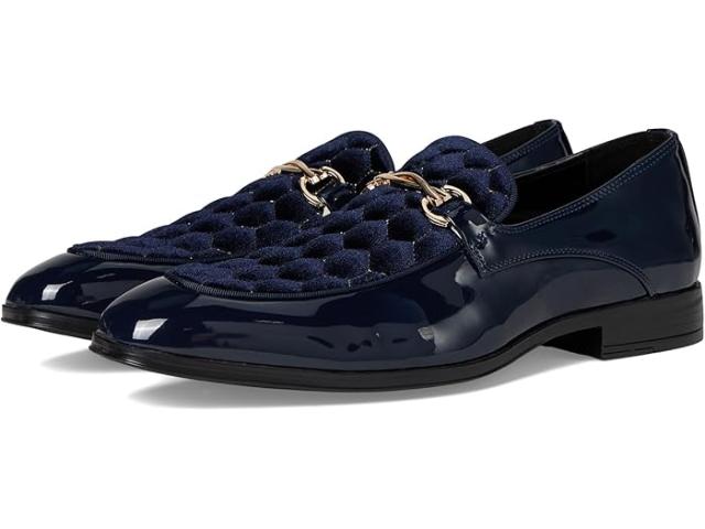 (取寄) ステイシー アダムス メンズ スプラグ モック トゥ スリッポン Stacy Adams men Sprague Moc Toe Slip-On Navy