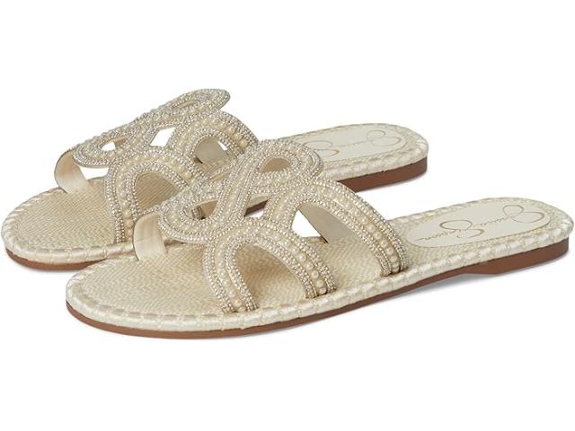 (取寄) ジェシカ シンプソン レディース ブリア フラッツ ウーブン サンダル Jessica Simpson women Bria Flat Woven Sandals Soft Ivory