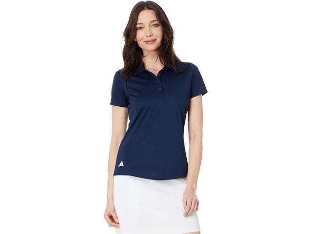 (取寄) アディダス ゴルフ レディース パフォーマンス ソリッド ショート スリーブ ポロ adidas Golf women Performance Solid Short Sleeve Polo Collegiate Navy