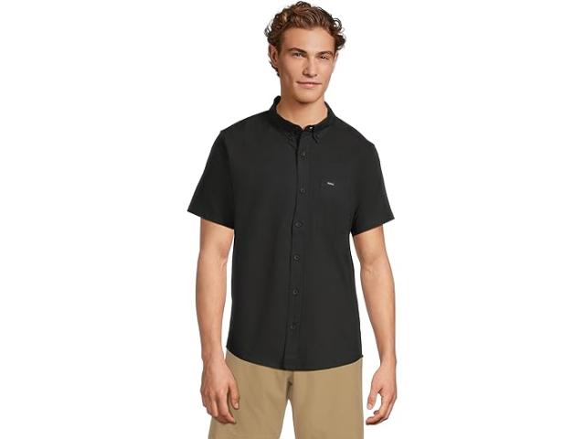 (取寄) ルーカ メンズ ザッツル ドゥ ストレッチ ショート スリーブ RVCA men Thatll Do Stretch Short Sleeve Black