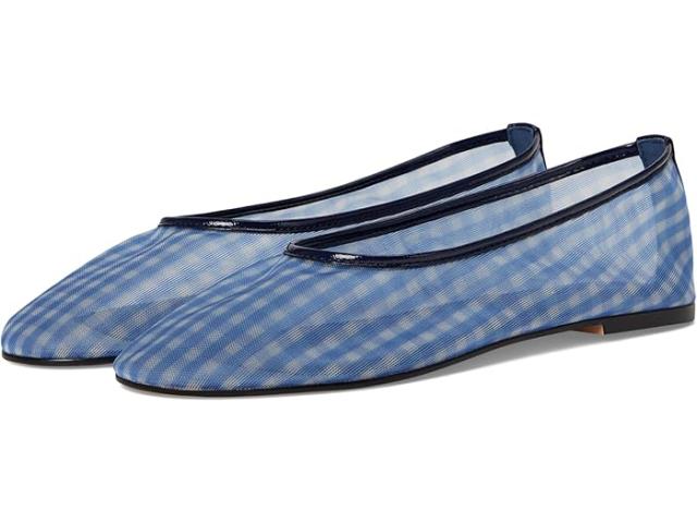 (取寄) スティーブマデン レディース メドウ Steve Madden women Meadow Blue Gingham Mesh