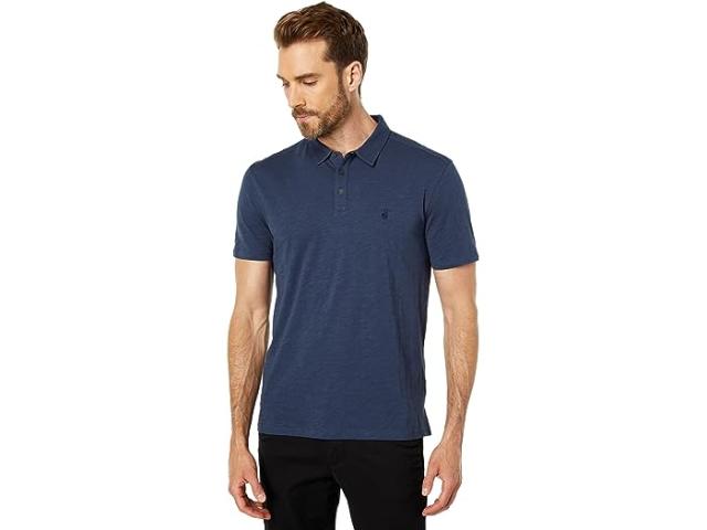 (取寄) ジョン バルベイトス メンズ ビクター ポロ John Varvatos men VICTOR POLO Oiled Blue