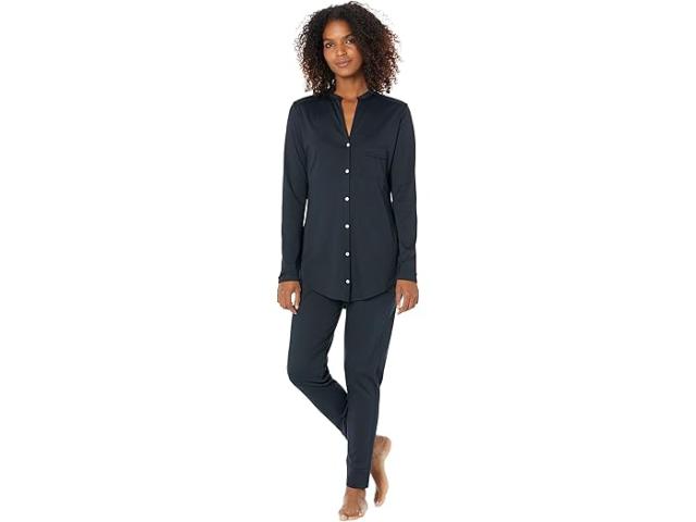 (取寄) ハンロ レディース ピュア エッセンス ロング スリーブ Hanro women Hanro Pure Essence Long Sleeve Black