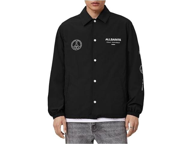 (取寄) オールセインツ メンズ オービタル コーチ ジャケット AllSaints men Orbital Coach Jacket Black