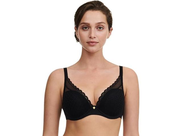 (取寄) シャンテル レディース ノラ シック バンジ Tシャツ ブラ Chantelle women Norah Chic Plunge T-Shirt Bra Black
