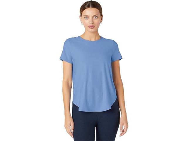 (取寄) ビヨンドヨガ レディース フェザーウェイト オン ザ ダウン ロウ ティー Beyond Yoga women Featherweight On The Down Low Tee Flower Blue Heather