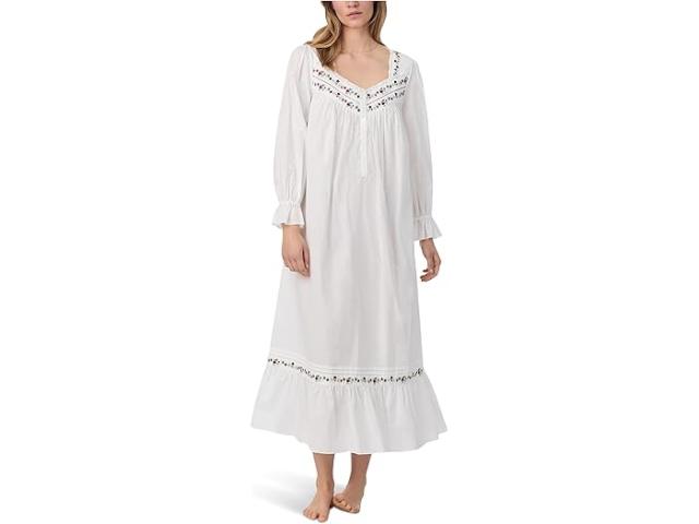 (取寄) アイリーン ウエスト レディース コットン ロン 50 バレエ ロング スリーブ ナイトガウン Eileen West women Cotton Lawn 50