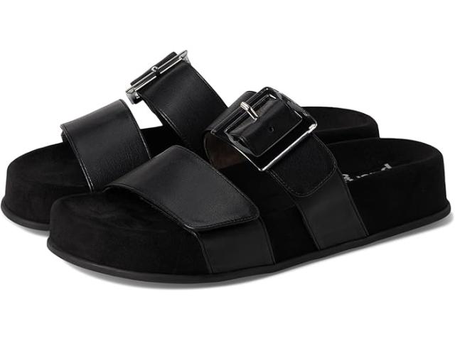 (取寄) ポールグリーン レディース アロハ スライド Paul Green women Aloha Slide Black Future Nappa