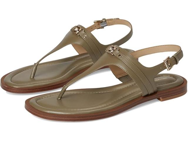 (取寄) マイケルコース レディース マンディ トング サンダル MICHAEL Michael Kors women Mandy Thong Sandal Safari Green