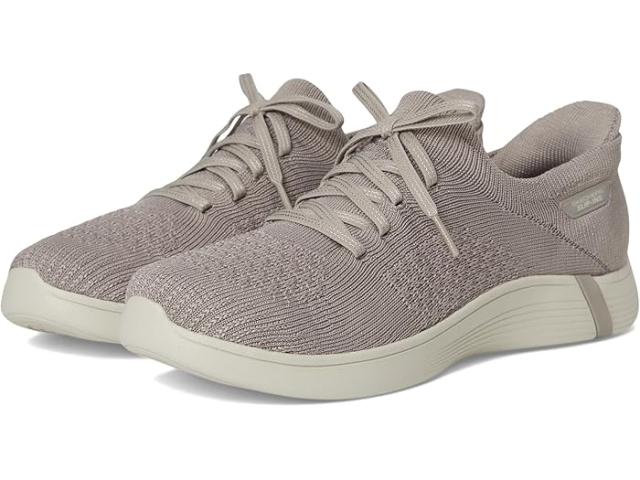 (取寄) スケッチャーズ パフォーマンス レディース オン-ザ-ゴー ハンズ フリー スリップインズ スウィフト W/ ニット フィット SKECHERS Performance women On-The-Go Hands Free Slip-ins Swift w/ Knit Fit Taupe