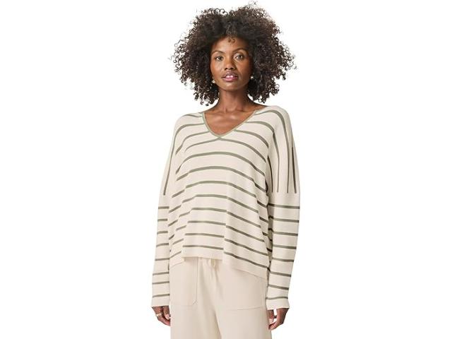 (取寄) スプレンディッド レディース ベロニカ ストライプド セーター Splendid women Veronica Striped Sweater Moonstone/Soft Vob