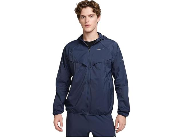 (取寄) ナイキ メンズ ストライド リペル UV ランニング ジャケット Nike men Stride Repel Uv Running Jacket Thunder Blue/Thunder Blue/Reflective Silver