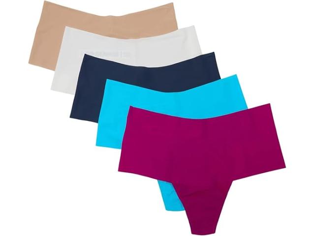(取寄) ハンキー パンキー レディース ブレスソフト ハイ ライズ トング 5 パック Hanky Panky women Breathesoft High Rise Thong 5 Pack Marshmallow/Biscotti/Hot Fuchsia/Nightshade/Pacific Blue